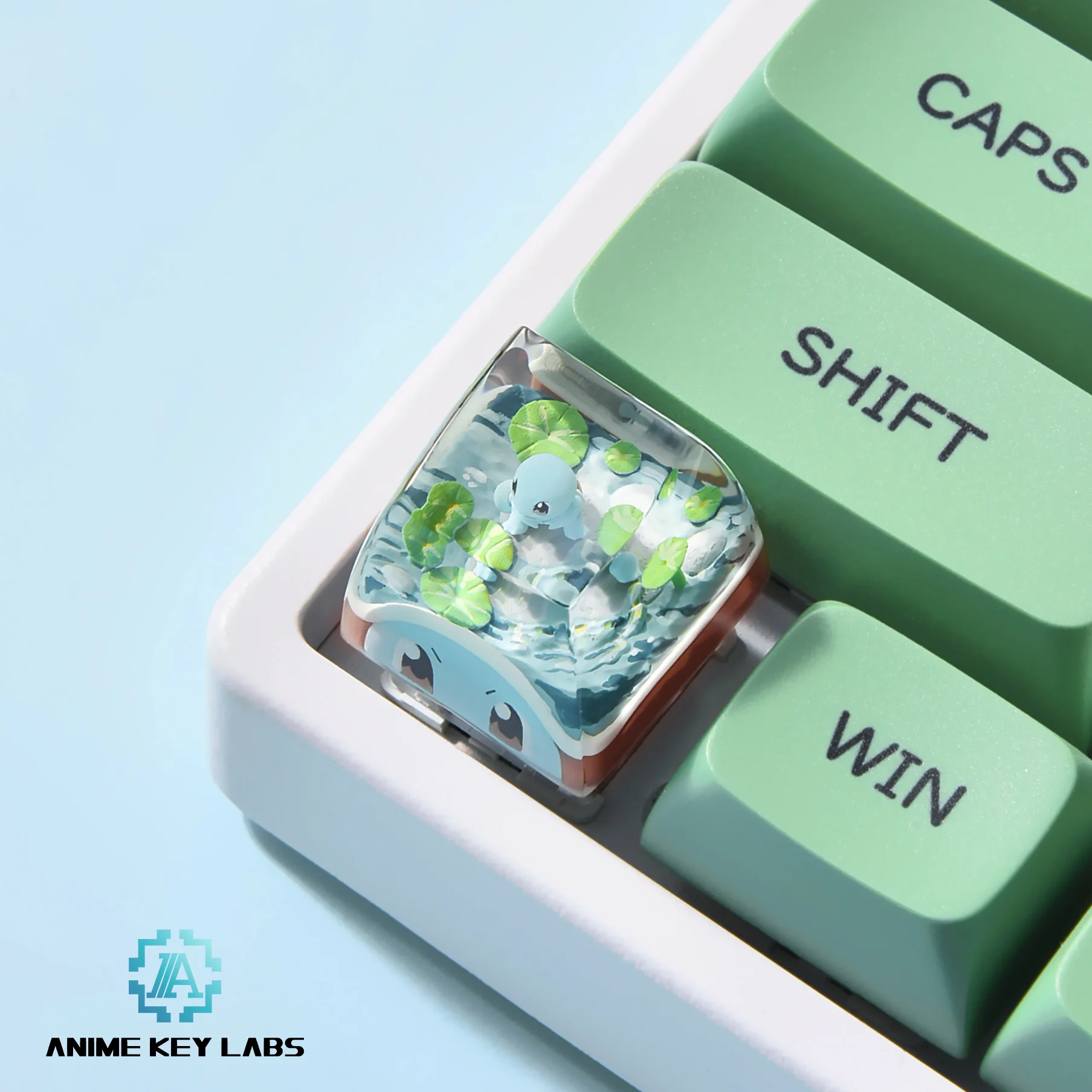 Artisan Squirtle Resin Keycap - Handmade Pokemon Keyboard Accessory ...