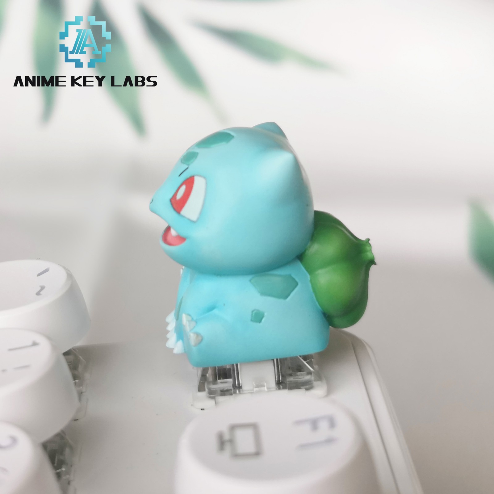 Artisan 3D Bulbasaur Resin Keycap - Handmade Pokemon Keyboard Accessory ...