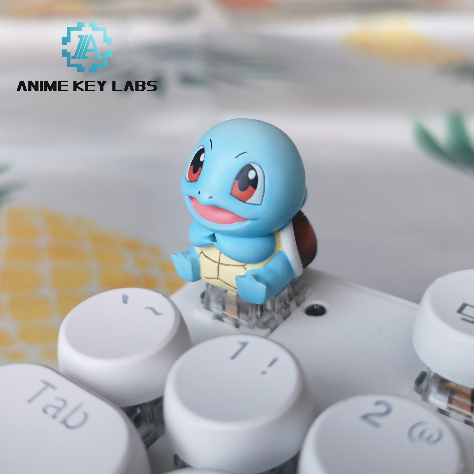 Artisan 3D Squirtle Resin Keycap - Handmade Pokemon Keyboard Accessory ...