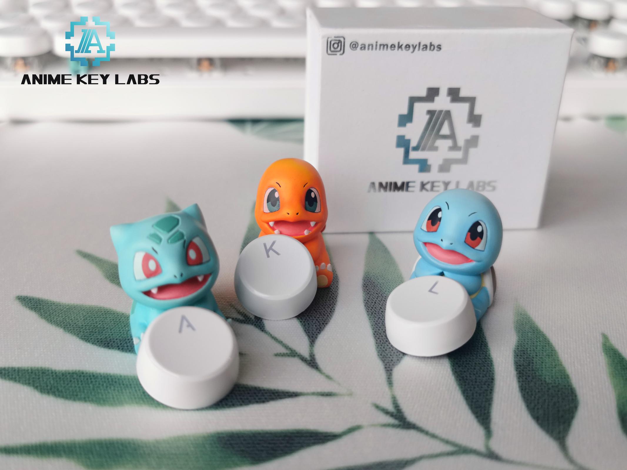Artisan 3D Bulbasaur Resin Keycap - Handmade Pokemon Keyboard Accessory ...