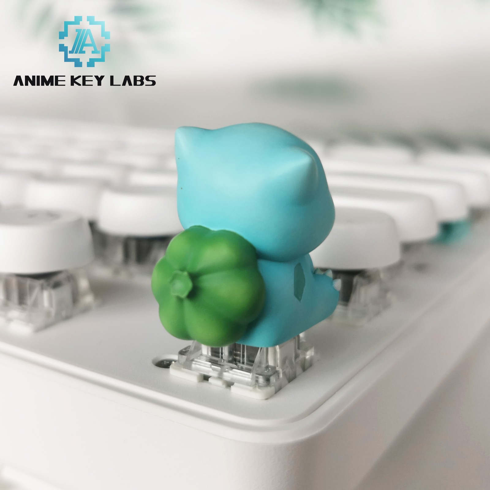 Artisan 3D Bulbasaur Resin Keycap - Handmade Pokemon Keyboard Accessory ...