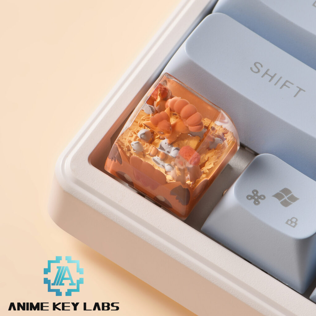 Vulpix Resin Keycap for Keyboard - Handmade & Artisan